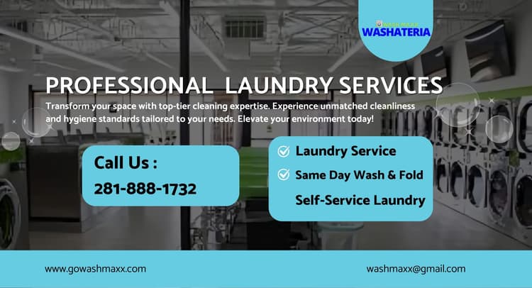 Professional Wash and Fold Laundry Near Me – Houston | WashMaxx Washateria